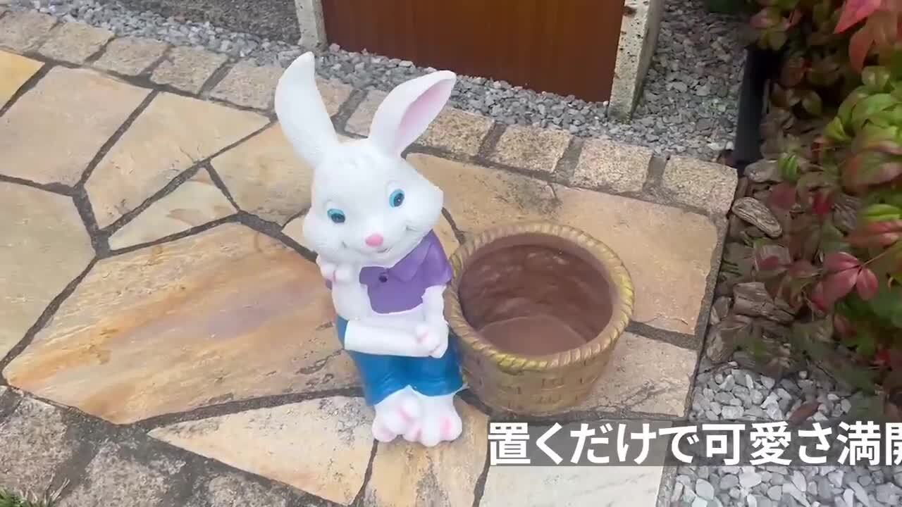 植木鉢 うさぎ 鉢植え ガーデン ウサギ 兎 置物 可愛い カラフル 植木鉢 うさぎ 鉢植え ガーデン ウサギ 兎 置物 可愛い カラフル