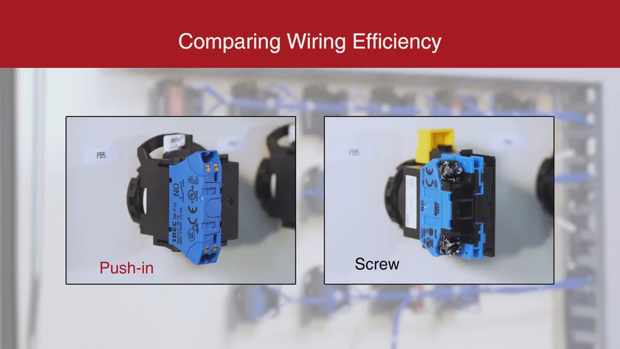 Push-in wiring for greater work efficiency